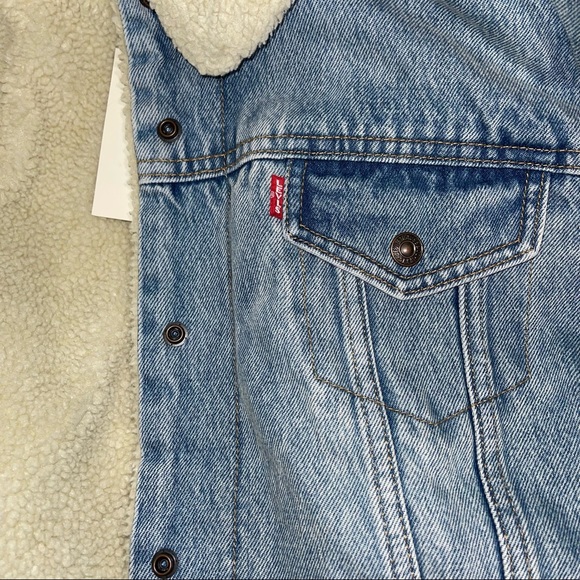 Levi's | Jackets & Coats | Levis Premium Original Sherpa Trucker Jacket ...